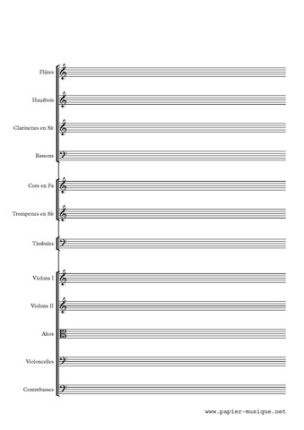 Partitions vierges Orchestres / Ensembles | Papier musique et partition ...